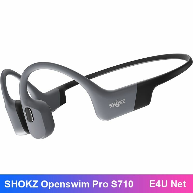 MР3-плеер SHOKZ Openswim Pro S710 Костной Проводимостью IP68 Водонепроницаемый Bluetooth 5.4 32 ГБ Большой Емкости, серый