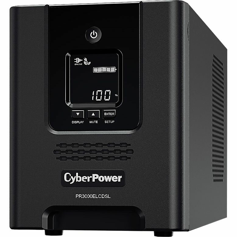 Источник бесперебойного питания CYBERPOWER 3000VA/2700W (PR3000ELCDSL)