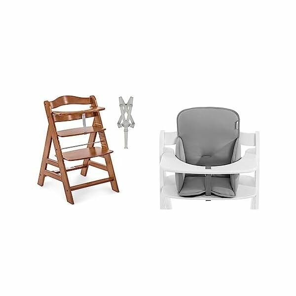 Hauck Детский стульчик Hauck Alpha+ - растет вместе с вашим ребенком. Деревянный детский стульчик (сертифицирован FSC) и уменьшитель сиденья Alpha Cosy Comfort с 6 месяцев