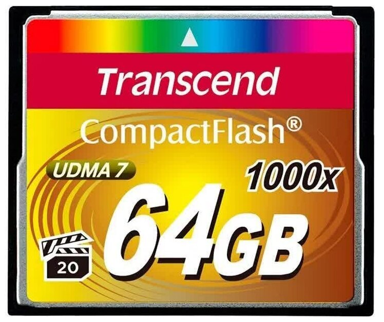 Карта памяти Transcend 64GB CompactFlash 1000x [TS64GCF1000]