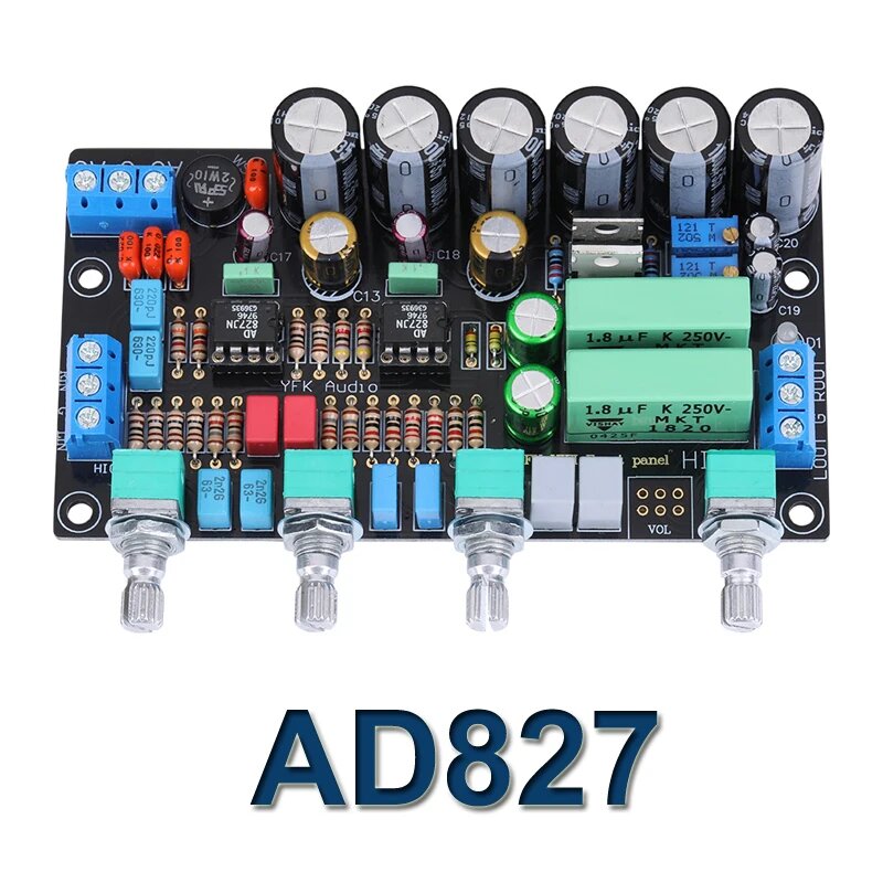 Предварительный усилитель Creadvent Dual S5532 / AD827 / OPA2604 AD827