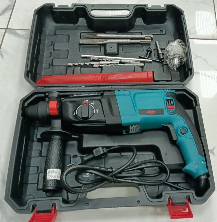 Перфоратор сетевой трехрежимный с функцией удара, в кейсе