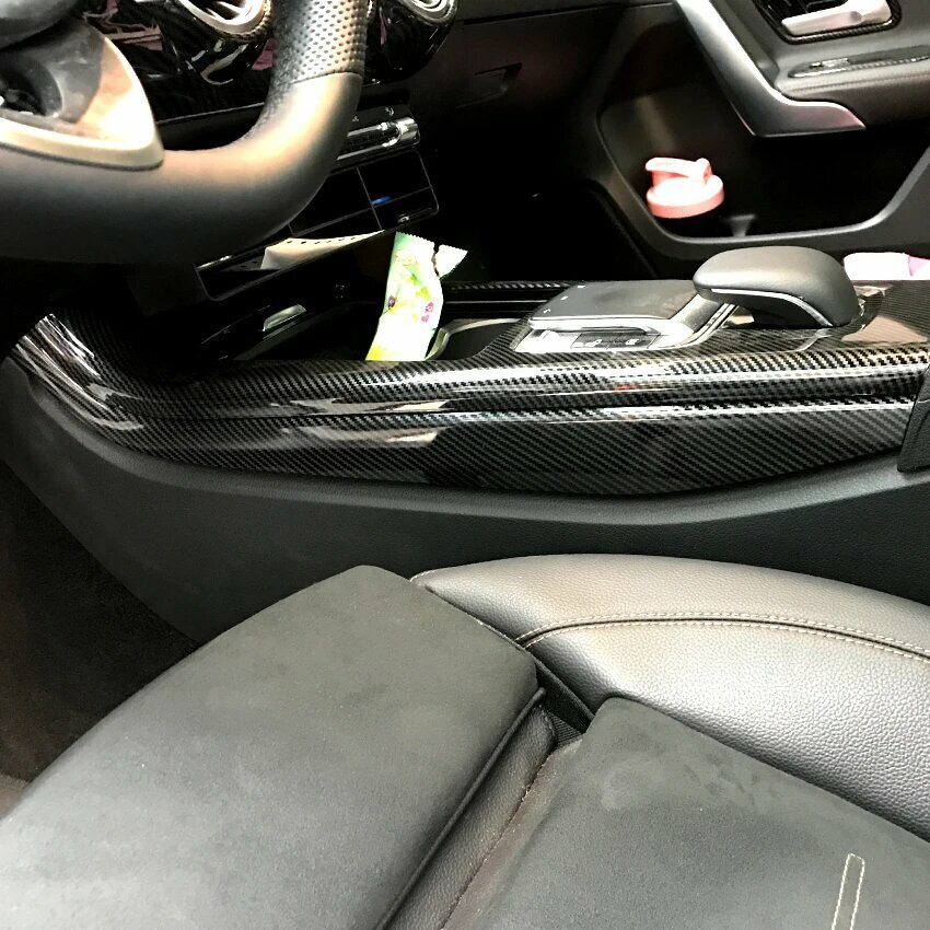 Для Mercedes Benz A CLA Class W177 C118 A180 A200 A220 панель консоли декоративная Carbon black