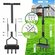 Новый ручной аэратор для газона, рыхлитель почвы, удобритель, корнепитатель с ши...