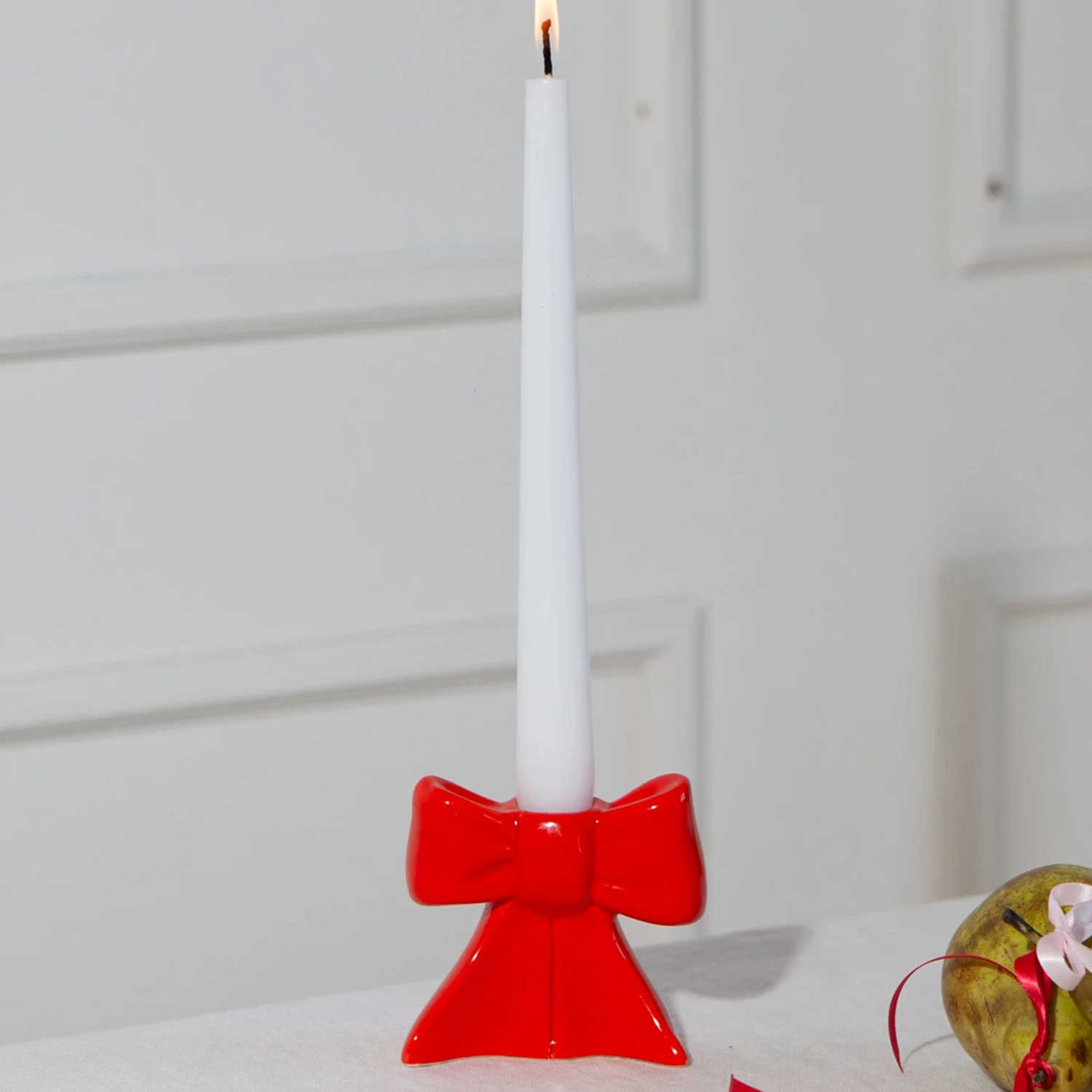 Подсвечник DOIY Bow, красный