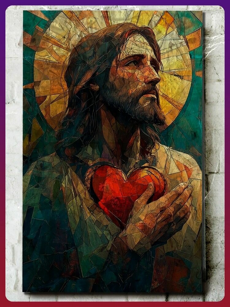 Картина интерьерная на рельефной доске Разное Религия (Христианство, Иисус Христос) - 62412235