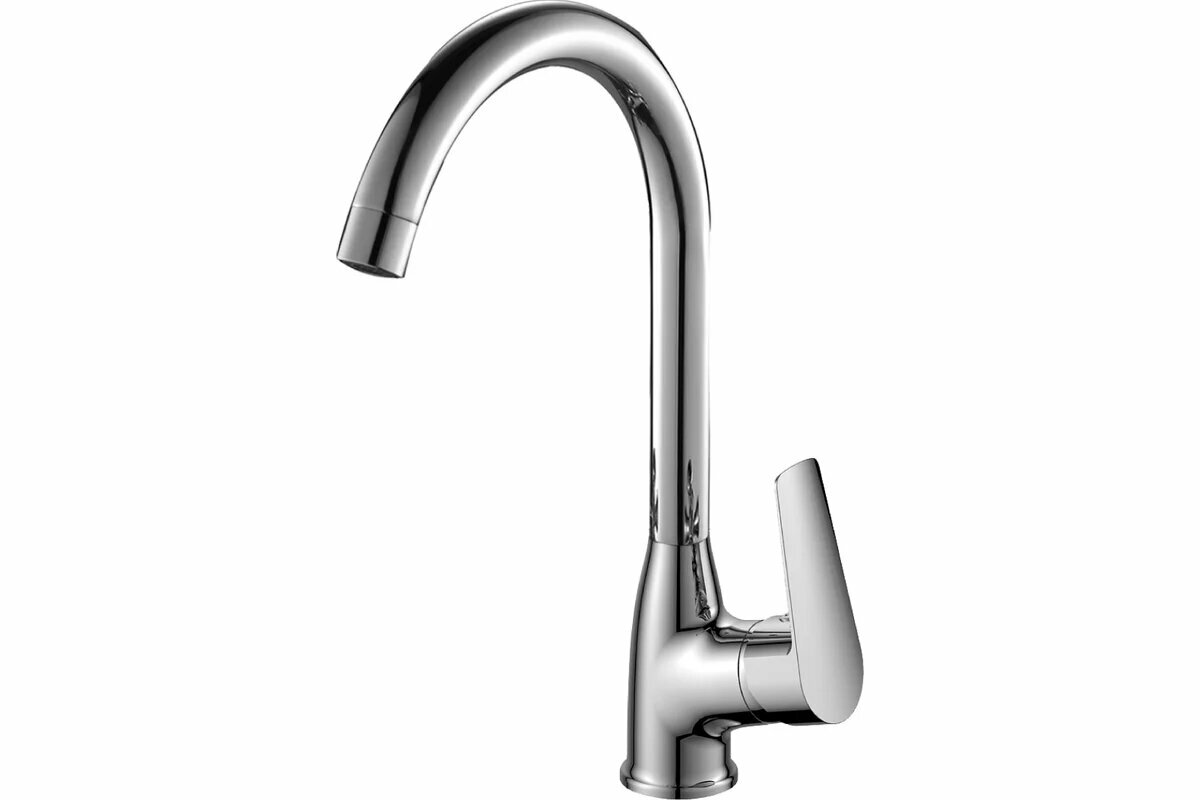 Rossinka S35-23 Смеситель для кухни с высоким изливом, керамический картридж и хром