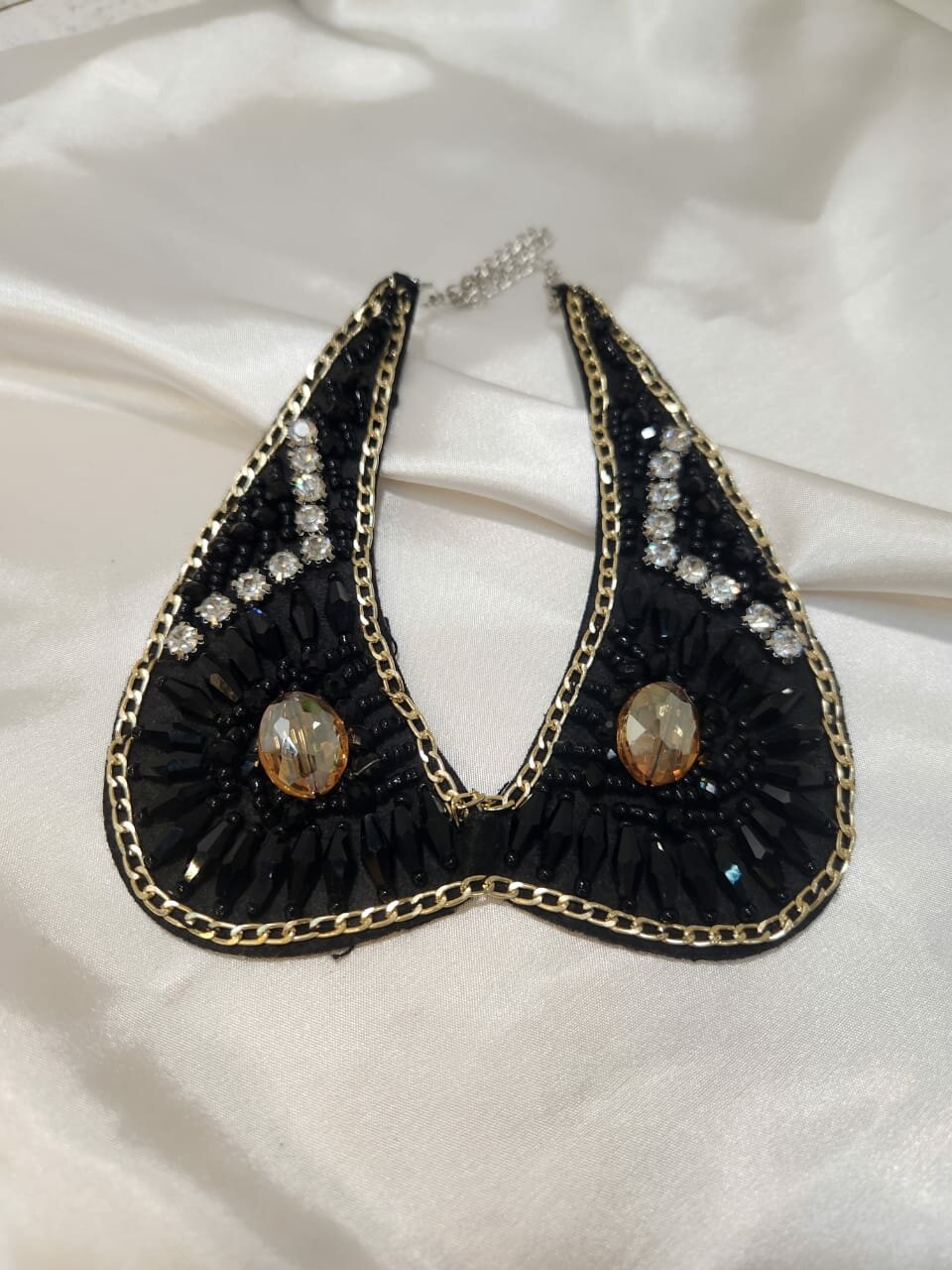 Комплект бижутерии: цепь, кольцо, серьги, подвеска, жемчуг имитация, стекло