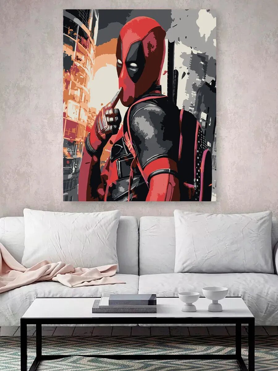 Картины по номерам Дэдпул