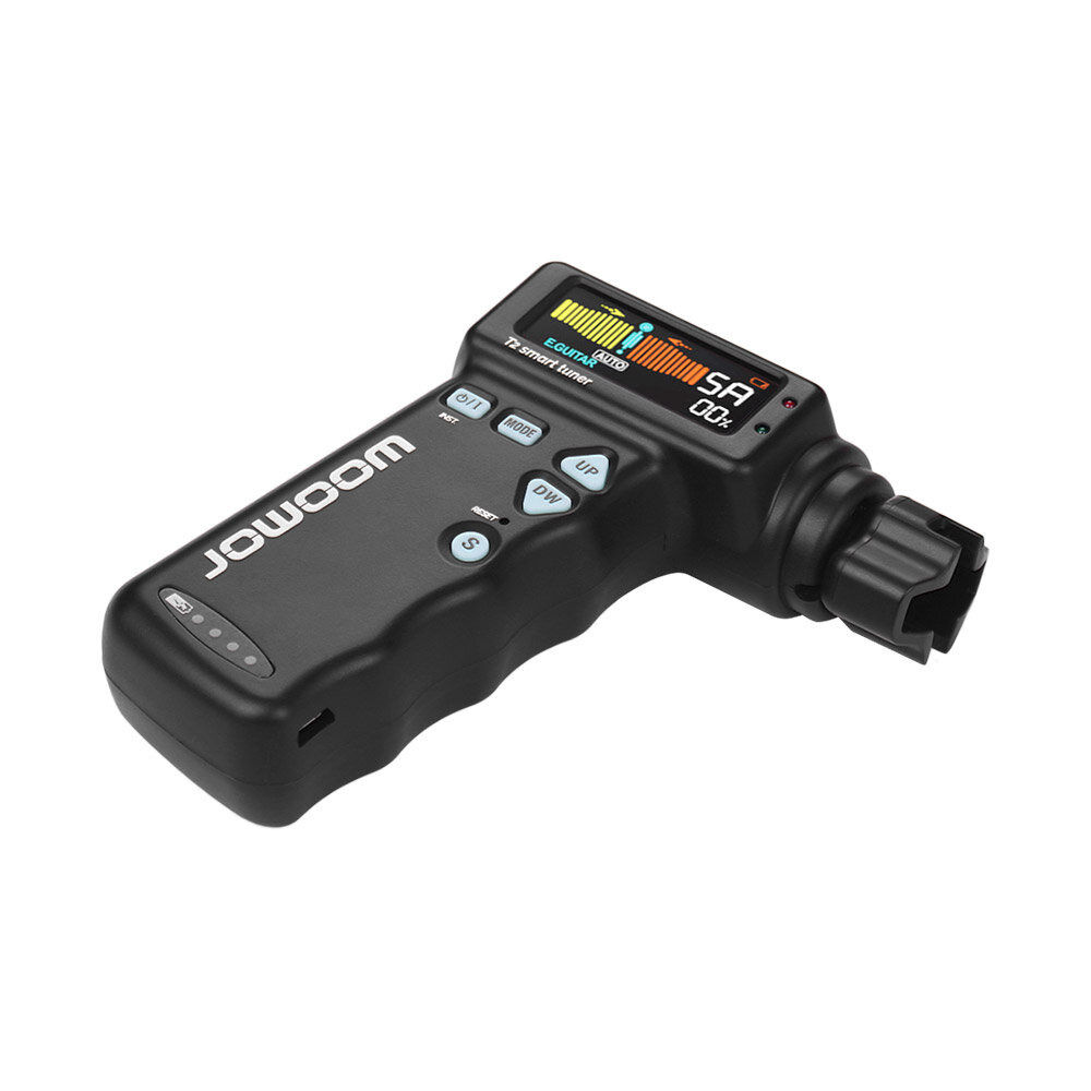 Jowoom T2 многофункциональный интеллектуальный гитарный тюнер PEG Winder для гитарной гаулеле хроматической настройки встроенная литиевая аккумуляторная батарея