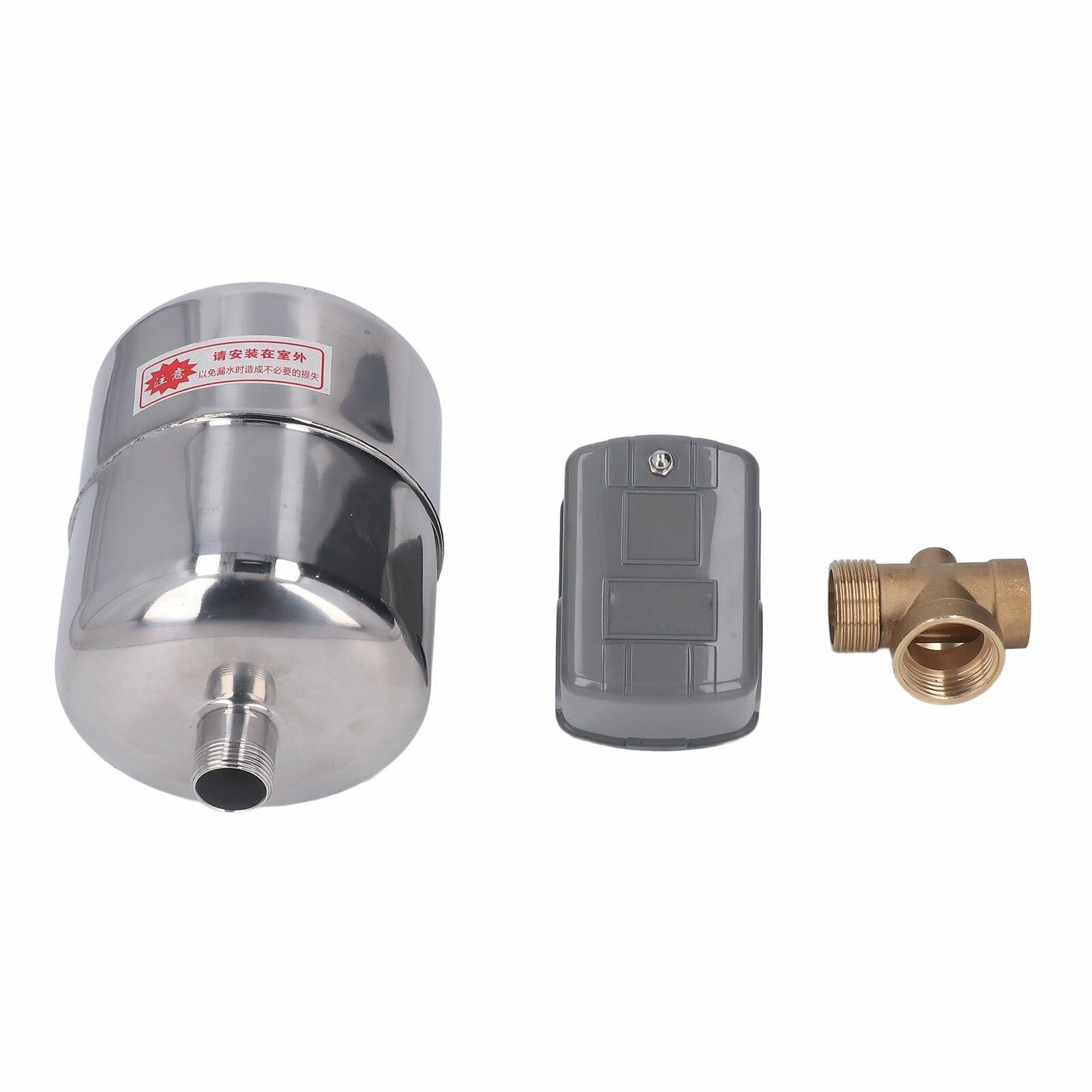 Комплект переключателей контроля давления водяного насоса из нержавеющей стали с медным обратным клапаном и напорным баком для надежной работы