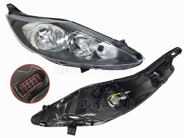 Фара Ford Fiesta 08-12 (Справа/ Чёрная) Sat арт. ST-431-1187RMLDEM2