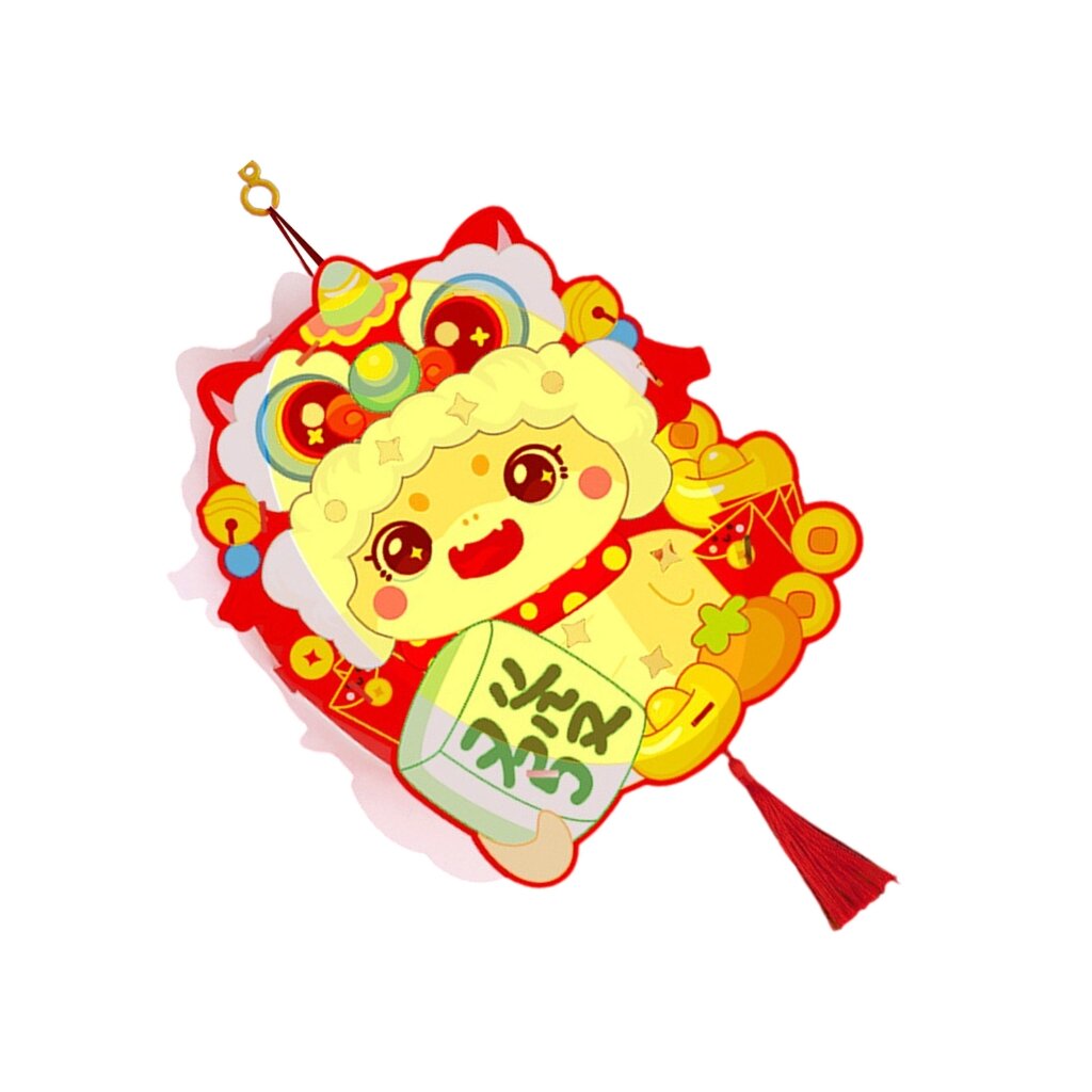 Украшение вечеринки, Ручная работа фонарик на год змеи - желаем богатства, 1 комплект