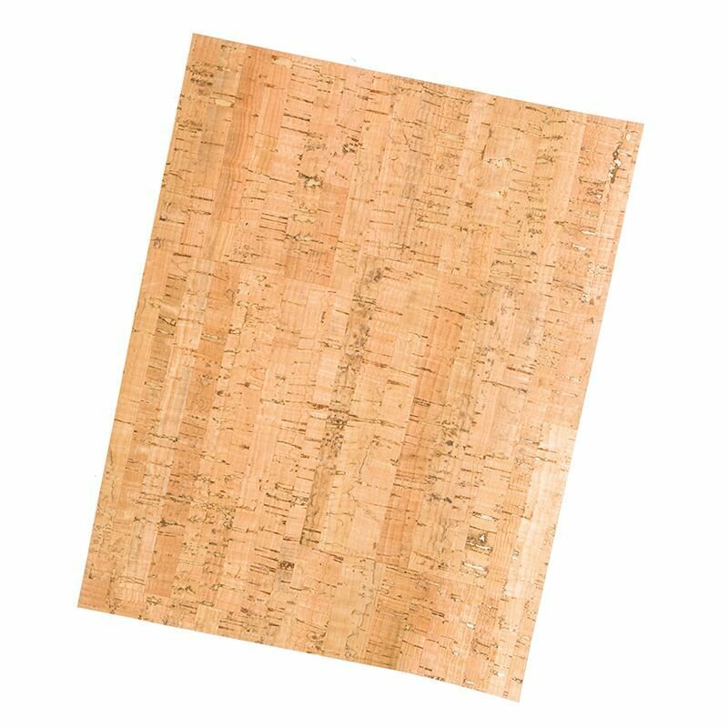 Корковая бумага EFCO Пробковая, цвет Светлое дерево, под бересту, 70х140 см