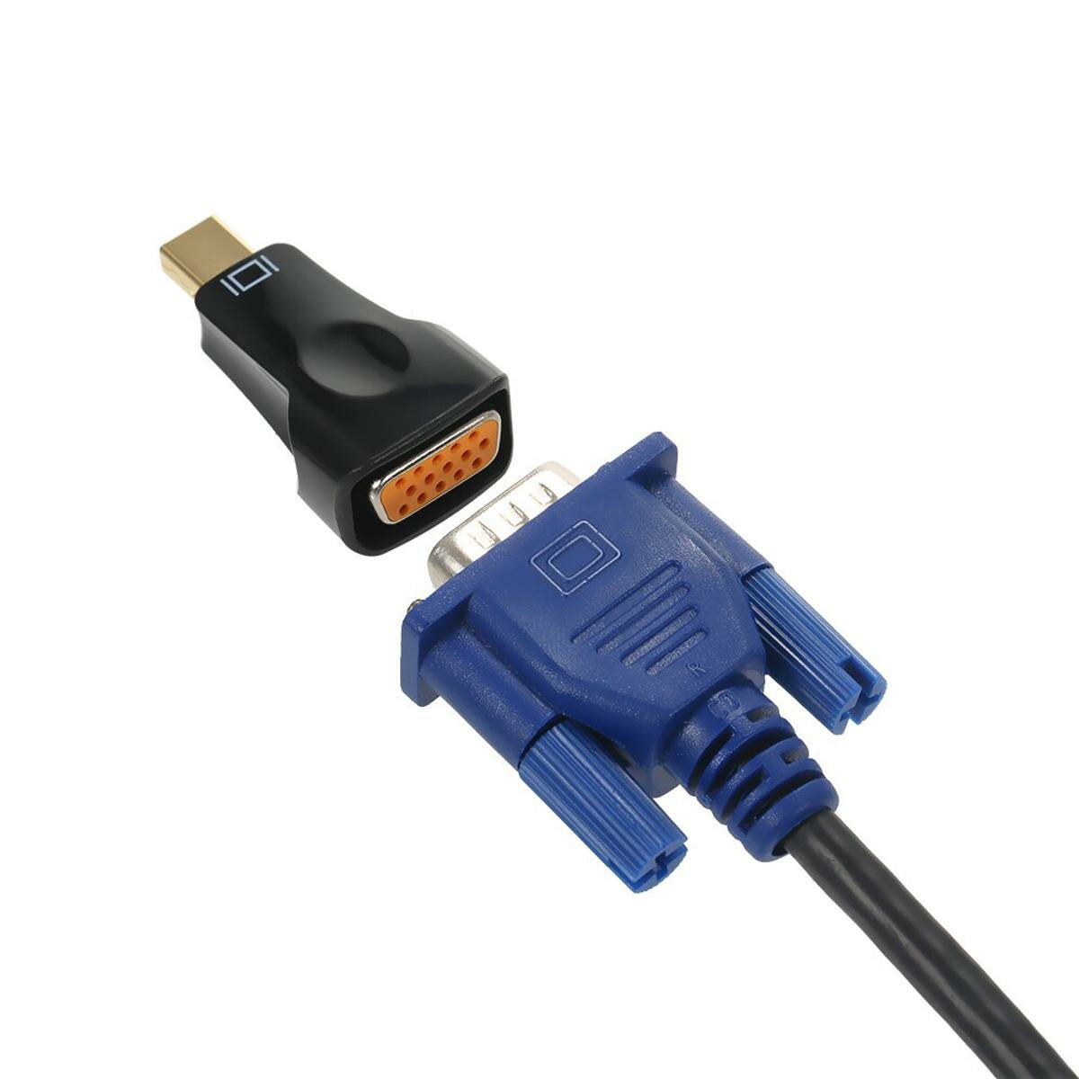 Mini DisplayPort DP to VGA адаптер 1080P Thunderbolt Male to VGA Female конвертер разъем для MacBook MacBook Pro/ Air iM