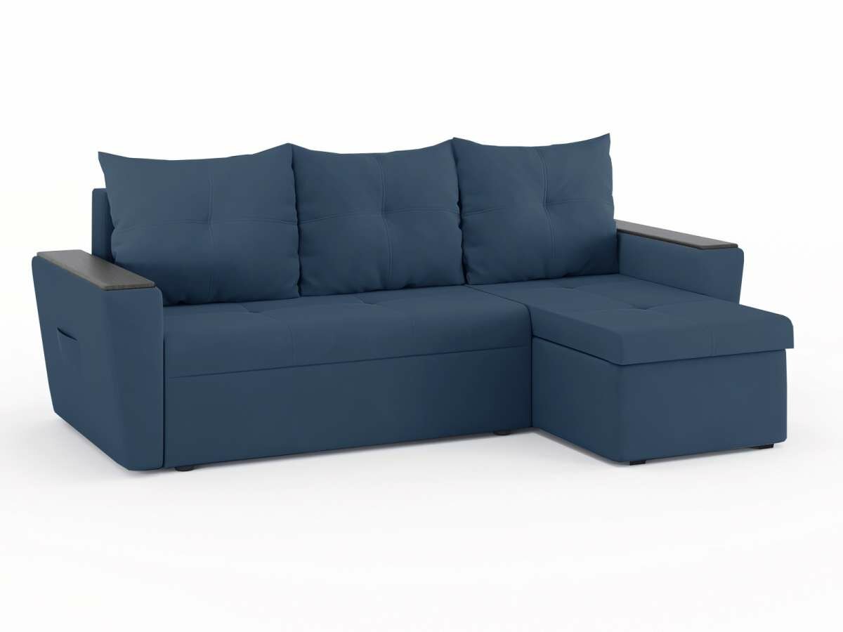 Угловой диван Дубай Майами Велюр Зара Индиго 26