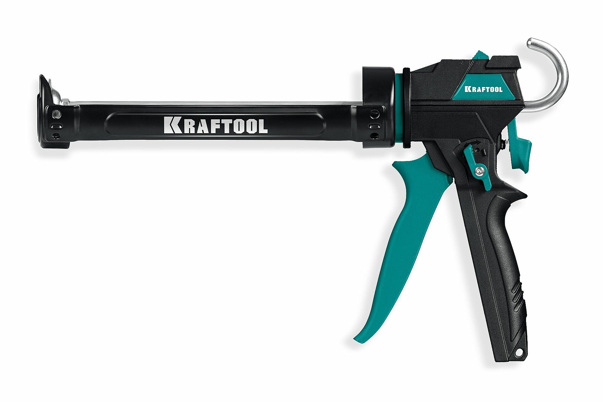 Пистолет для герметика KRAFTOOL ULTRA, 310 мл, регулировка силы давления, антикапельная система, скелетный поворотный 06679