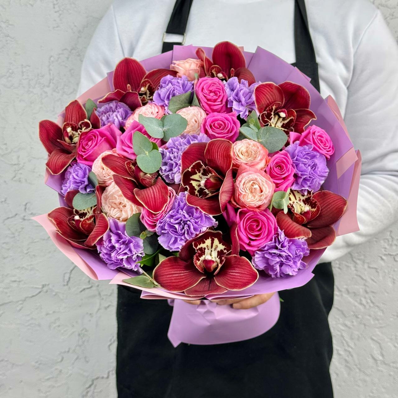 Букет Rybe-Flowers "Авторский", авторская сборка, 29 цветов, высота 40 см