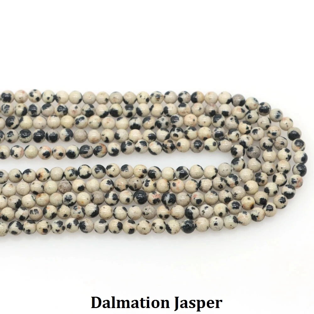 Бусины Dalmatian Jasper 4мм, 85-90 шт