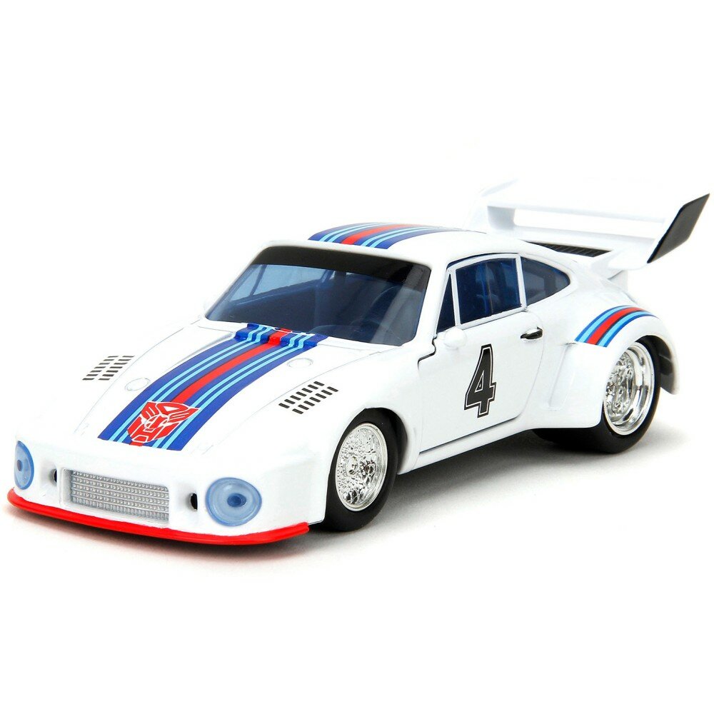 Модель автомобиля Jada Toys Hollywood Rides Transformers: Generation 1 (40th Anniversary) Jazz: 1976 Porsche 935 Turbo (Glossy White) (1:32) 34793