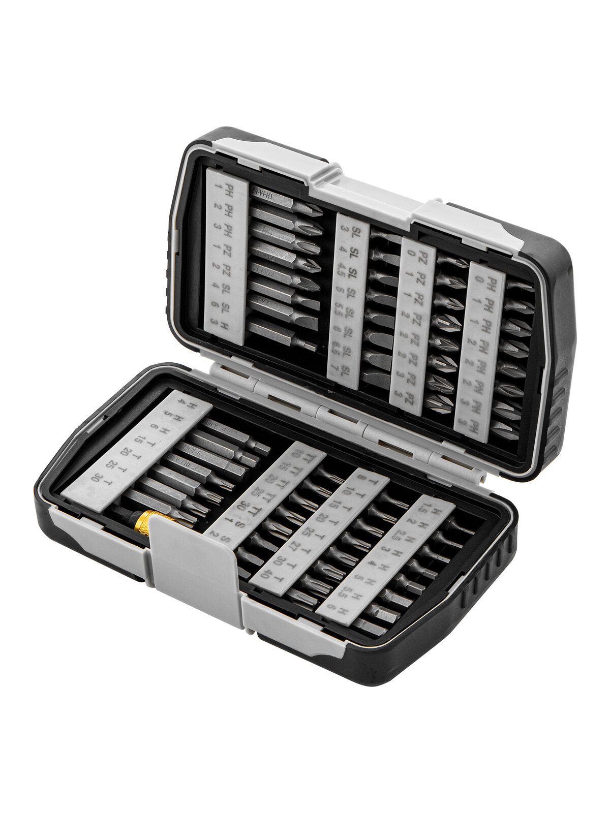 Набор бит с магнитным адаптером Matrix CrV, в боксе, 64 шт 11327