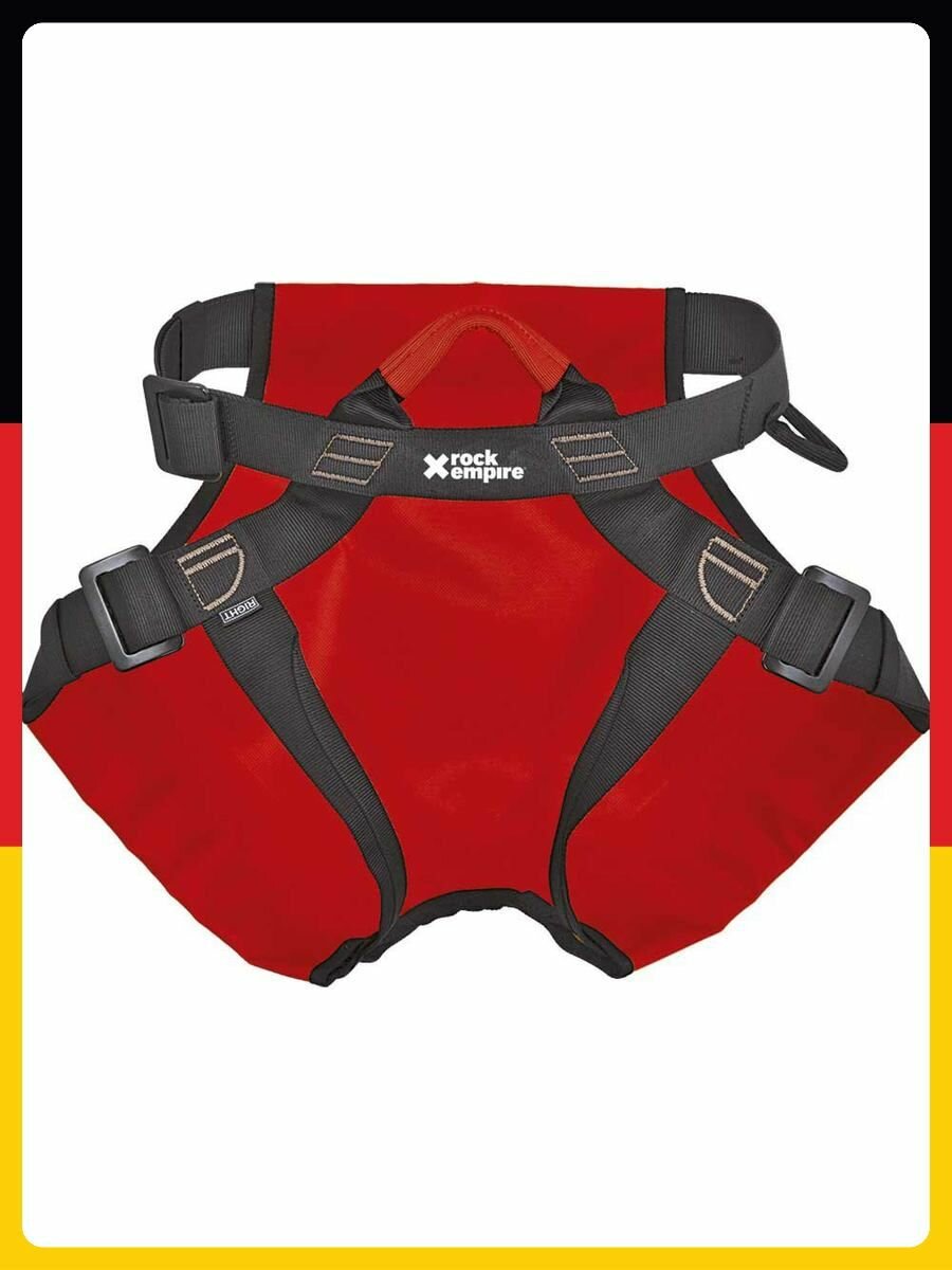 Обвязка альпинистская Rock Empire красная One Size