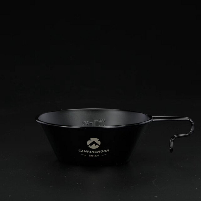 Кружка Sierra из нержавеющей стали с черным титановым покрытием, объемом 160 мл/210 мл/310 мл/450 мл, для кемпинга, походов, пикника, барбекю и приготовления пищи. Портативная посуда для кемпинга, походов, пикника.