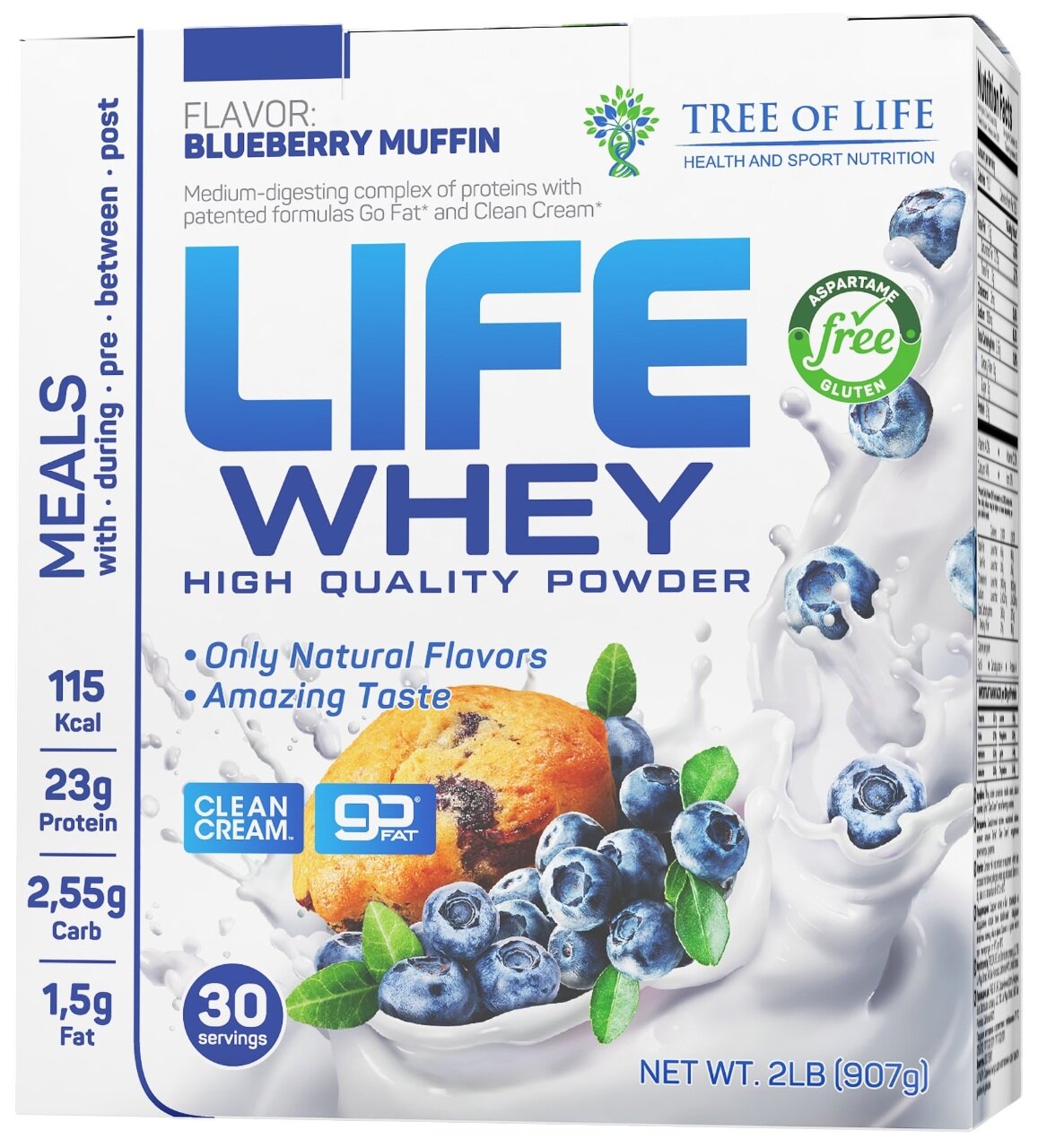 Tree of Life Life Whey 907 гр (черничный маффин)