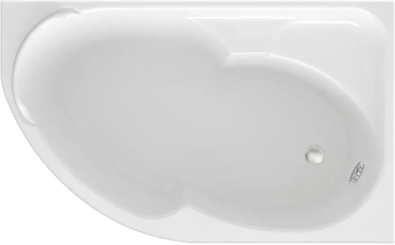 Акриловая ванна Lavinia Boho Grance Hill R 170x105, с каркасом, угловая, правая, пристенная, встраиваемая, белая, глянцевая, асимметричная, с сиденьем