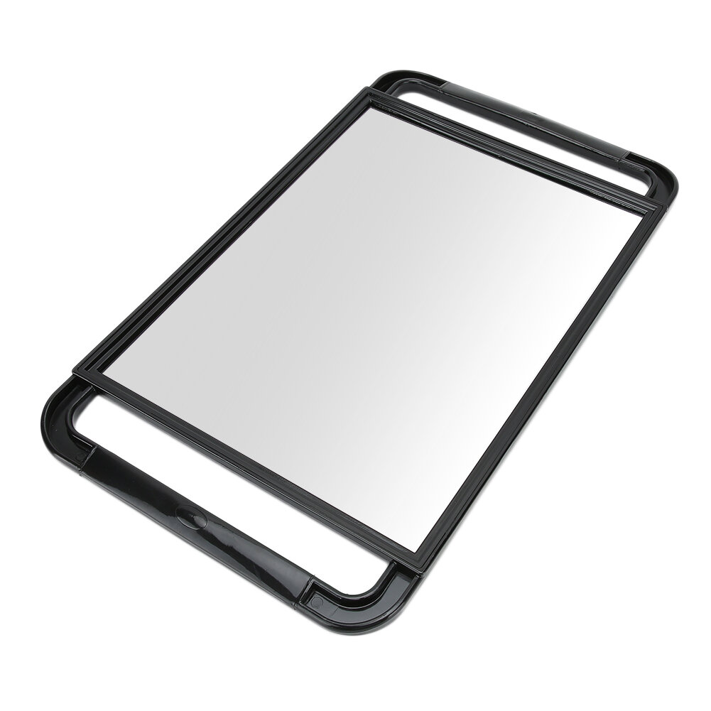 Зеркало с двойной ручкой, большое прямоугольное зеркало для макияжа, Парикмахерская, ручное зеркало для салона, парикмахерские аксессуары