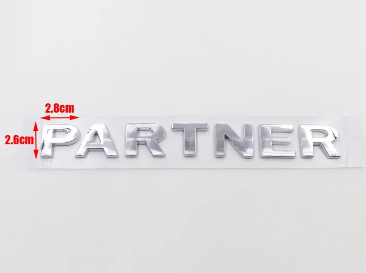 1 шт. 3D PARTNER ABS задняя наклейка с логотипом автомобиля, задний бампер, задняя дверь багажника, задняя эмблема автомобиля, Стайлинг, аксессуары для Peugeot