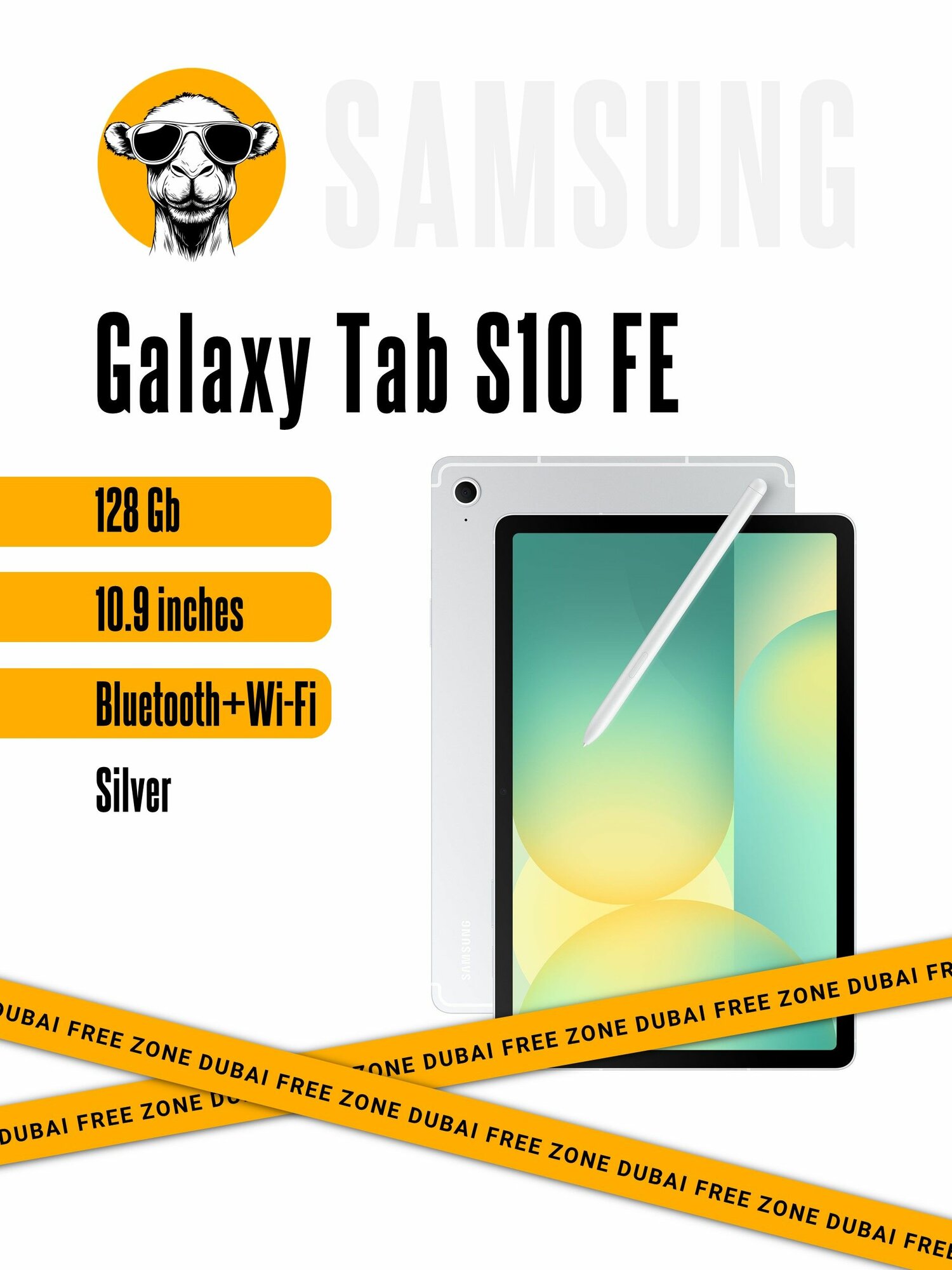 Планшет Samsung Galaxy Tab S10 FE Wi-Fi 8/128Gb Silver/Серебристый