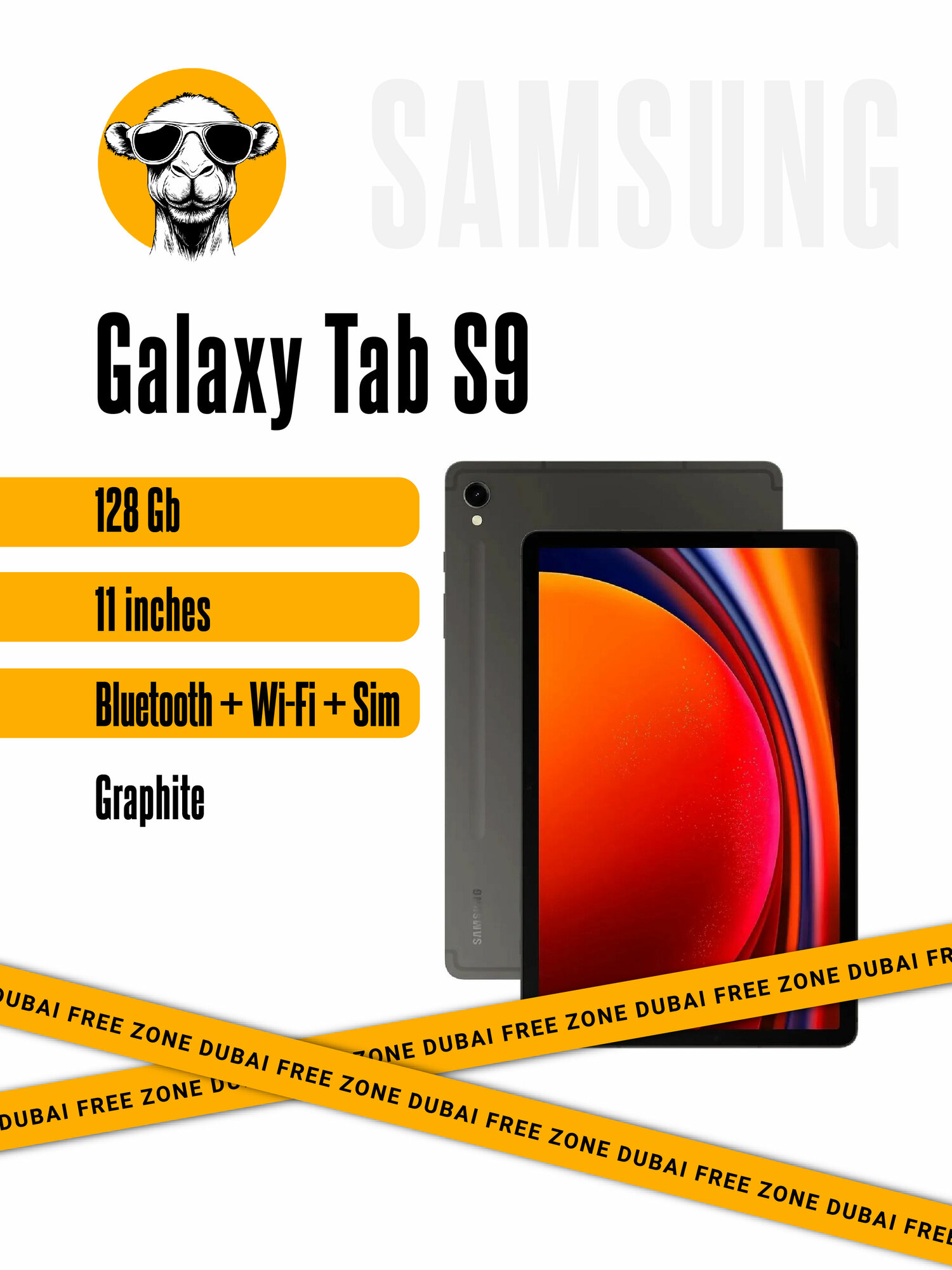 Планшет Samsung Galaxy Tab S9 8/128Gb 5G Graphite/Серый