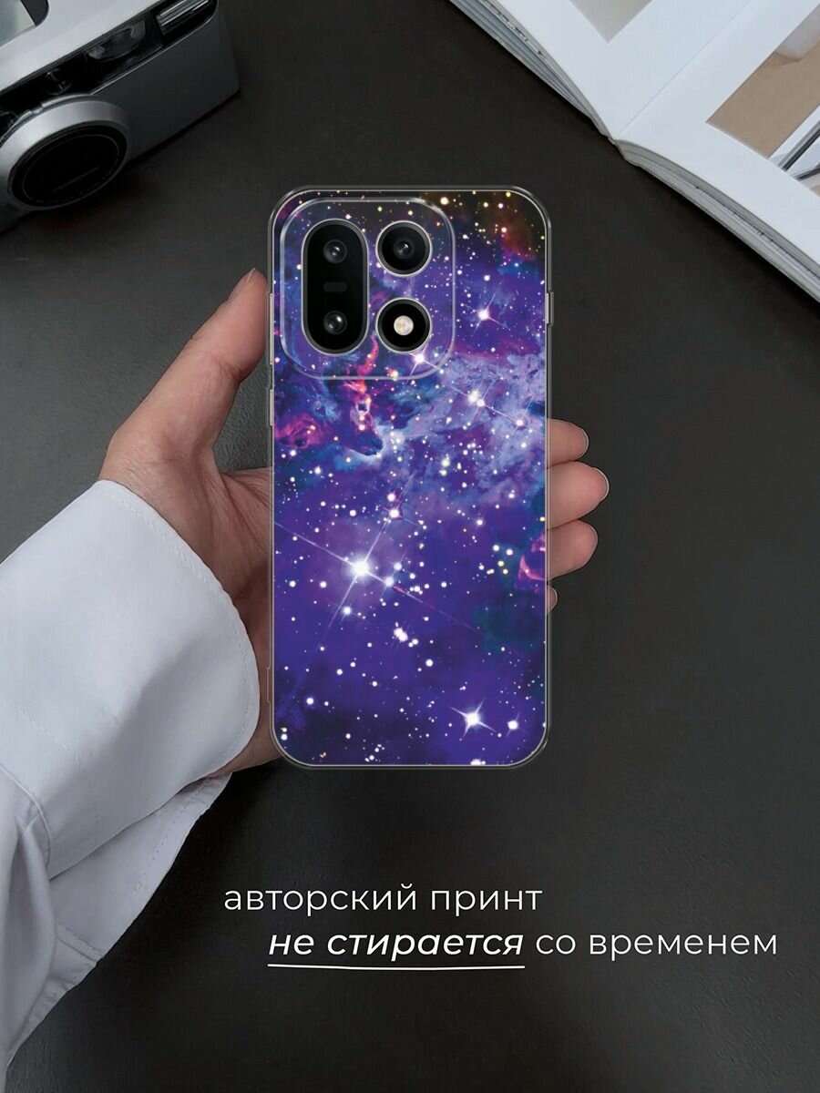 Силиконовый чехол на OnePlus 15 / Ван Плас 15 с принтом Яркая галактика — фото 1