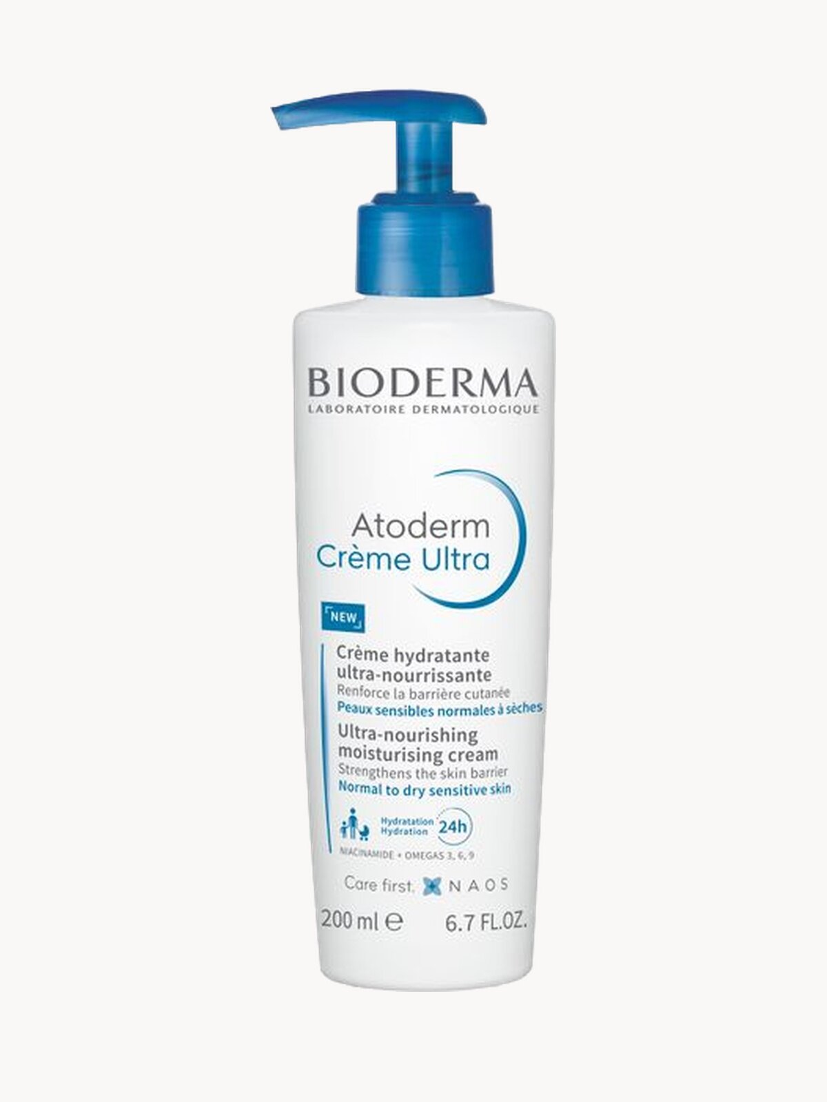 BIODERMA Atoderm Ultra Крем для увлажнения нормальной и сухой кожи лица и тела, 200 мл