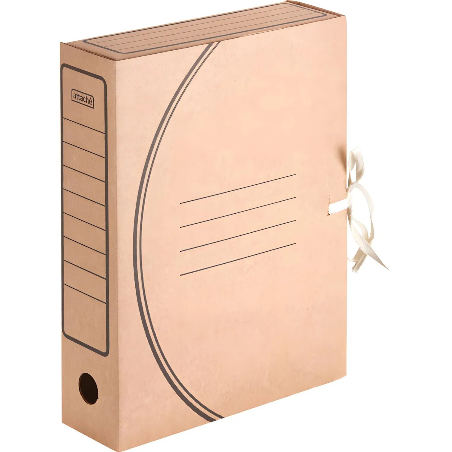 Короб архивный с завязками Attache Economy 75мм,5шт. уп.