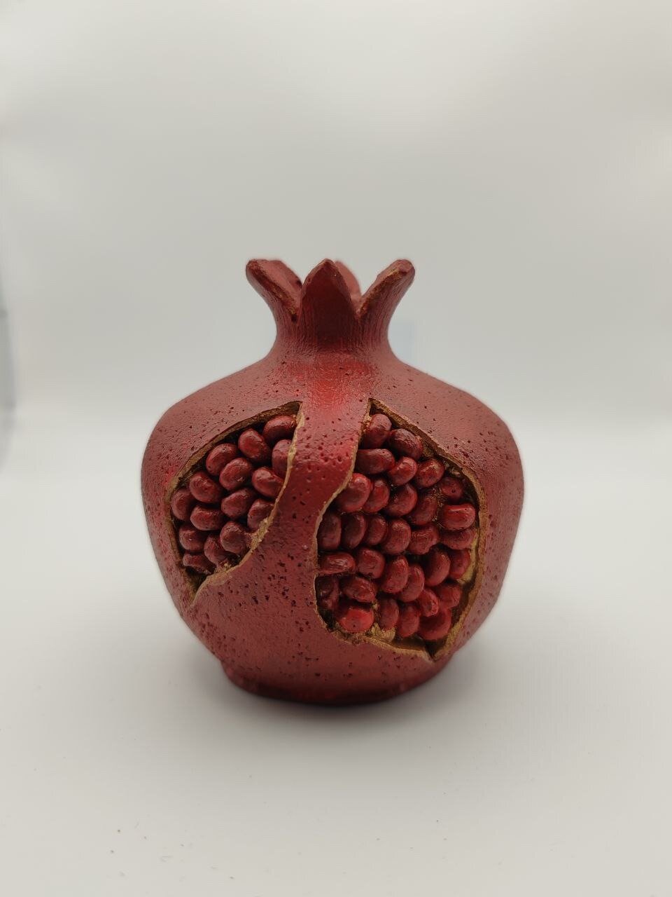 Статуэтка "Гранат" цвет красное-золото, кол-во 1 шт, статуэтки, интерьер, подарок, фрукт, ручная работа, домашний декор