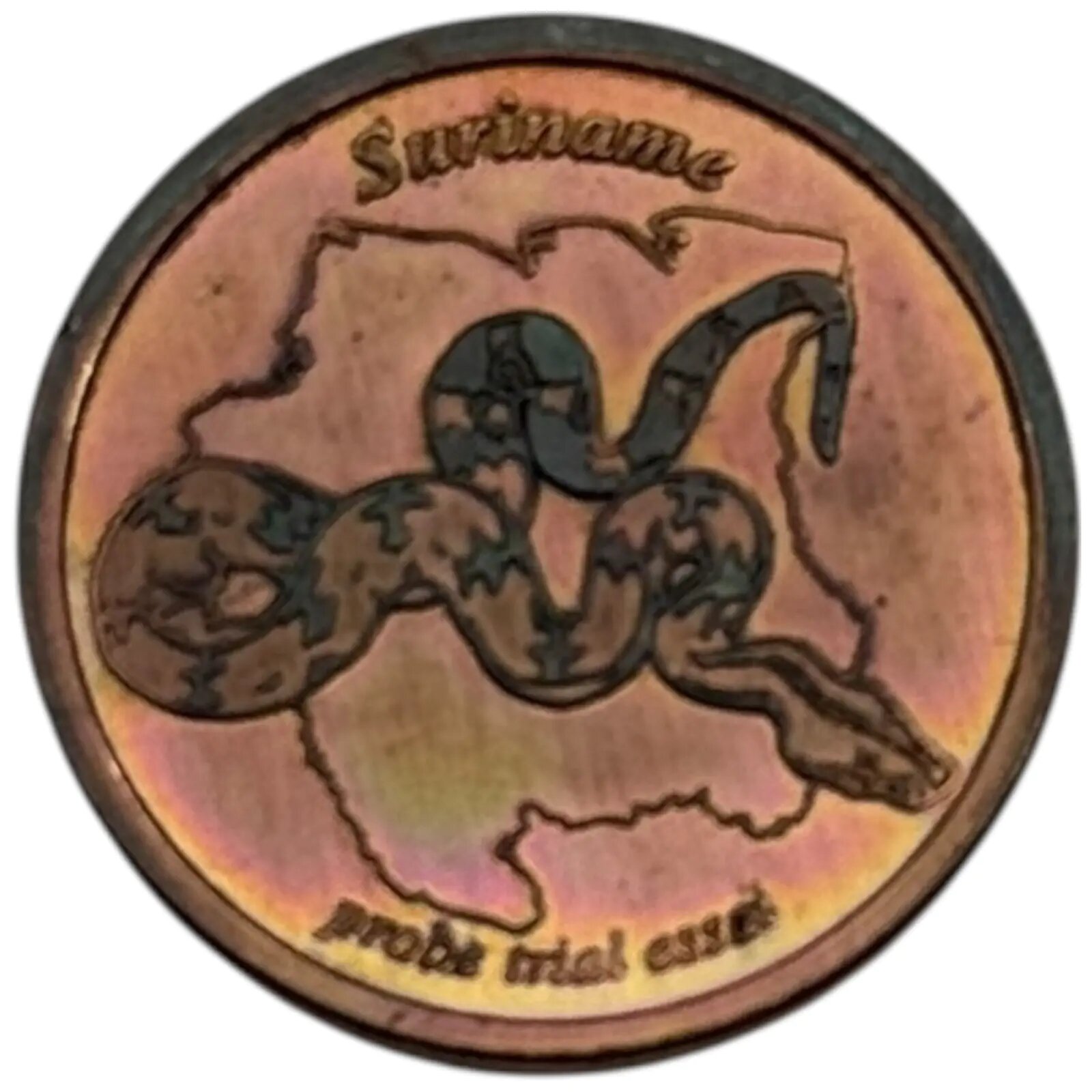 Суринам 5 евроцентов 2005 г. Essai (Проба)