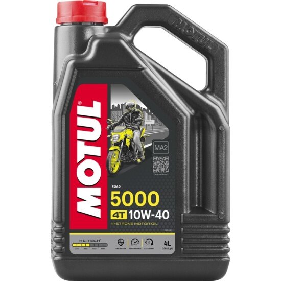 Моторное масло Motul 5000 4T 10W-40 полусинтетическое 4л (ЕС)