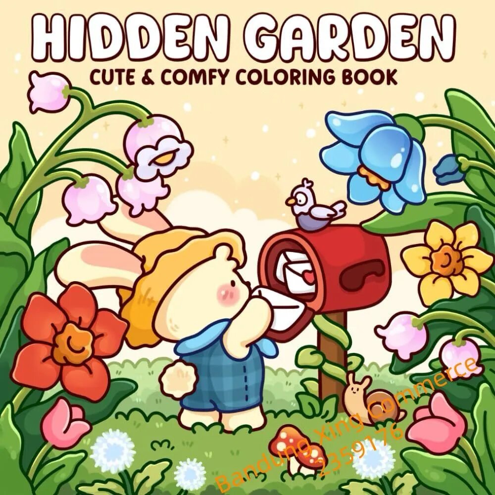 Раскраска антистресс для взрослых и подростков Coco Wyo -HIDDEN GARDEN 103