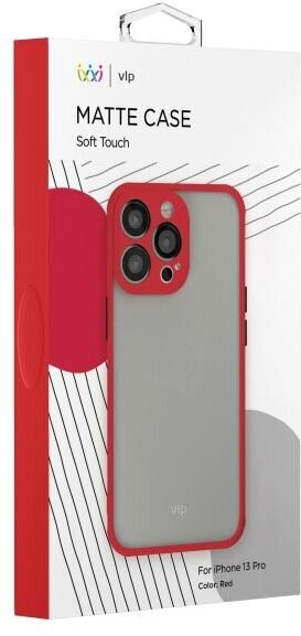 Накладка силикон VLP Matte Case для iPhone 13 Pro Красный