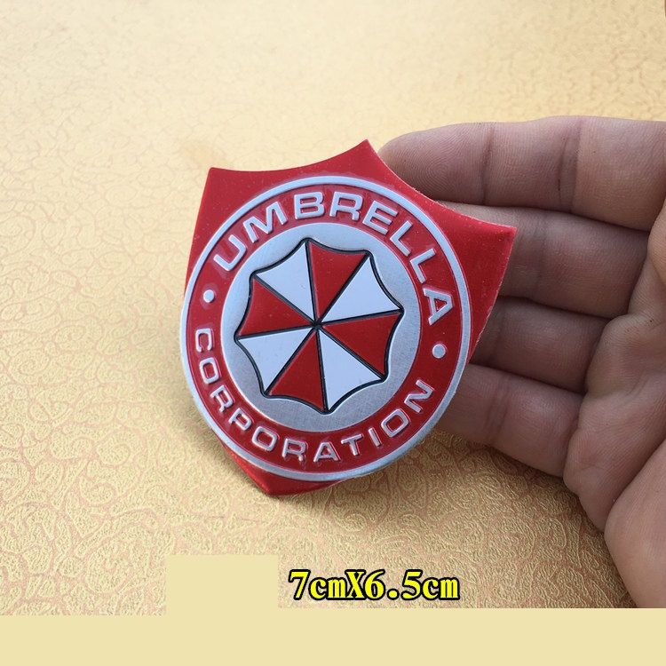 Наклейка шильдик на авто UMBRELLA (алюминий)