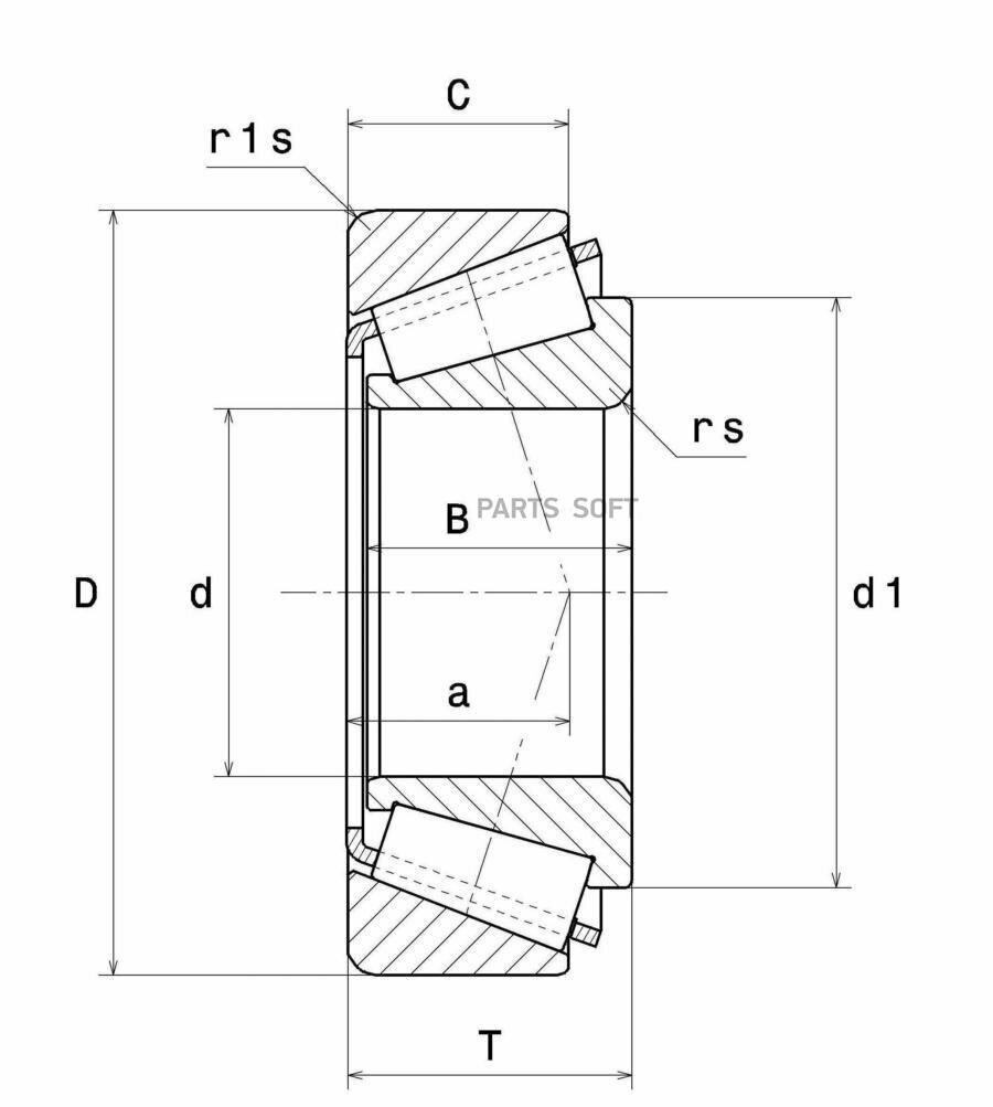 Подшипник (72,00/ 30.00/ 21.00/ Роликовый) SKF 30306J2/Q | цена за 1 шт