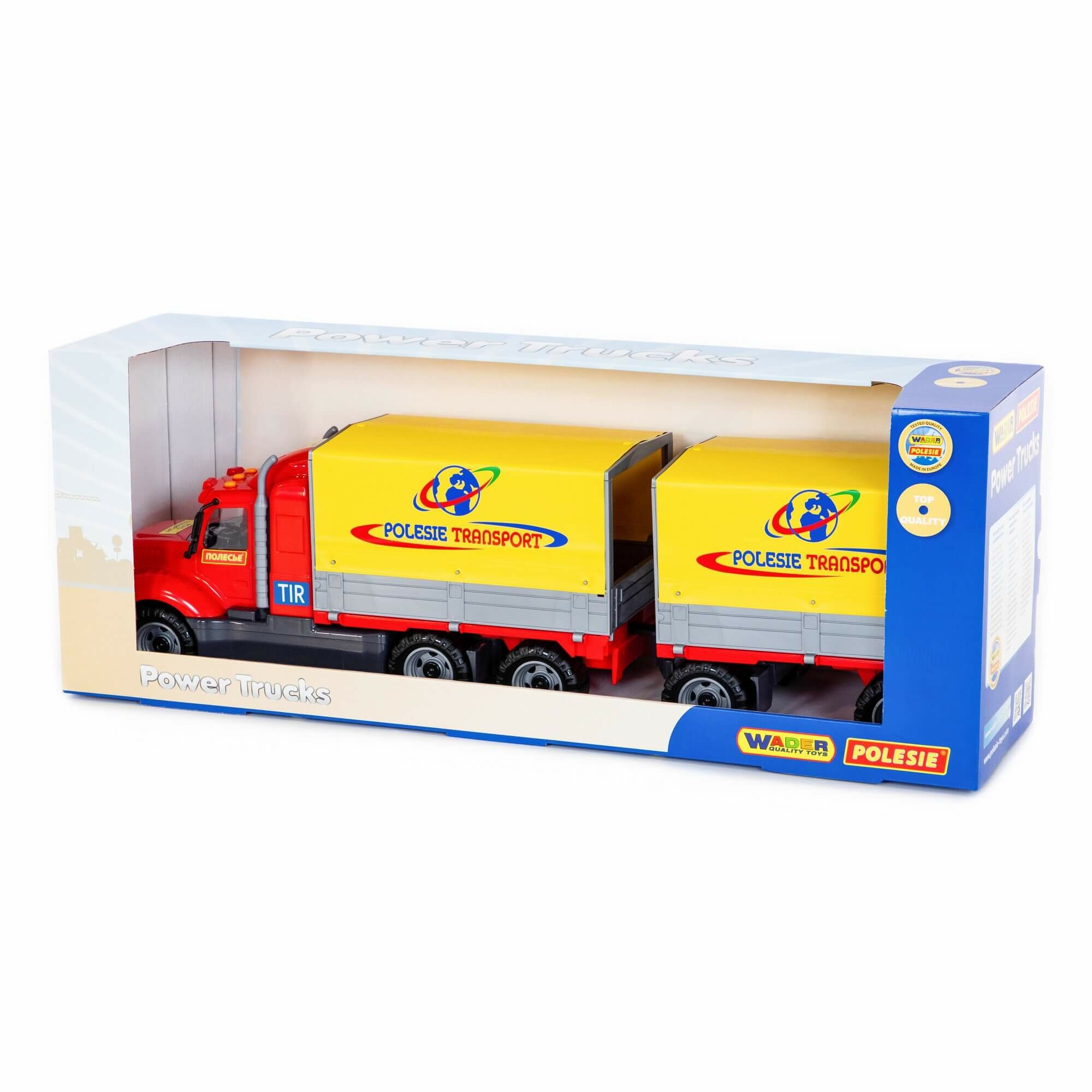 Полесье Машина Бортовая с прицепом Майк