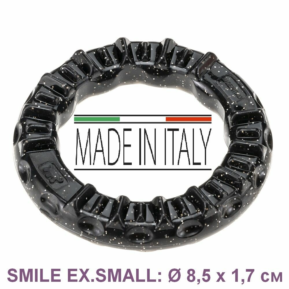 Игрушка для собак стоматологическая Ferplast SMILE XS, термопластичный полиуретан, с ароматом мяса, 8,5 см (Италия)