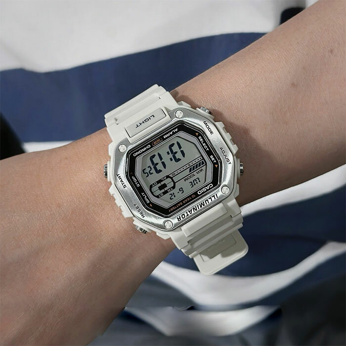 Наручные часы CASIO Collection, серый, бежевый, серебряный — фото 1