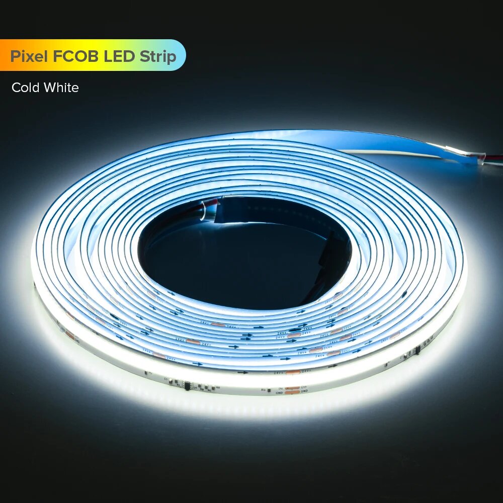 Светодиодная лента FCOB Cool White 6000K, 1 м