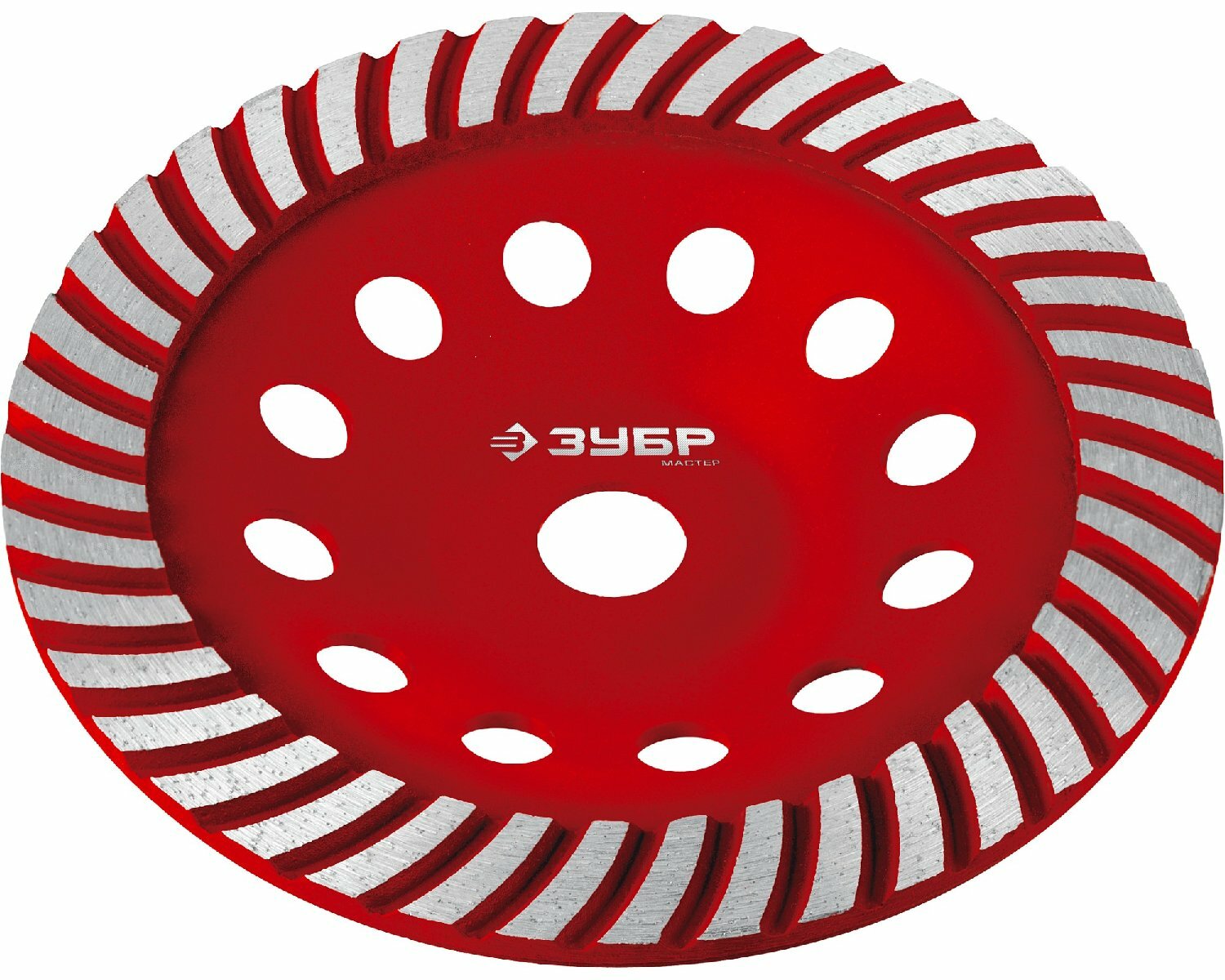 Алмазная шлифовальная чашка ЗУБР Мастер Турбо диаметр 180 мм сегментированная высота сегмента 5 мм для бетона и камня