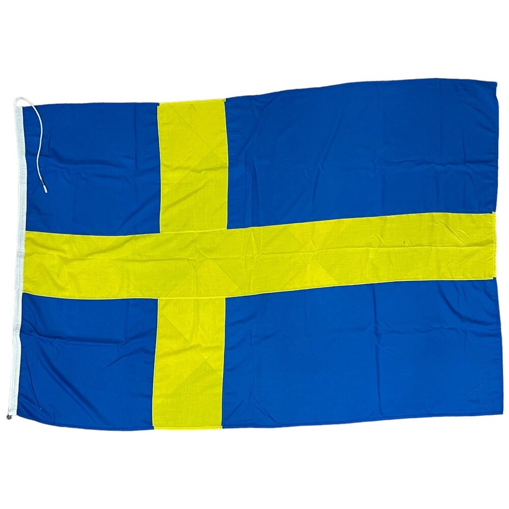 Флаг "Швеция" 1960-1980 гг. Vimpelfabrikken Drobak (Вымпельфабрика Дрёбак), Норвегия