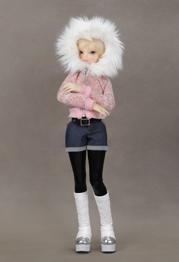 Высокие сапоги Dollmore Chio Boots White (Чио белые для кукол Доллмор 43 см)